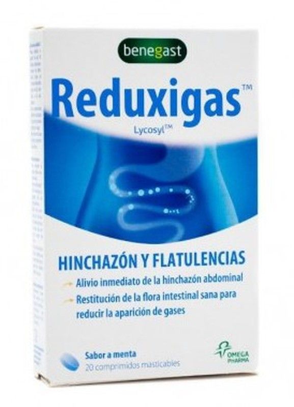 Benegast Reduxigas Hinchazón y Flatulencia 20 Comprimidos — Viñamata Group