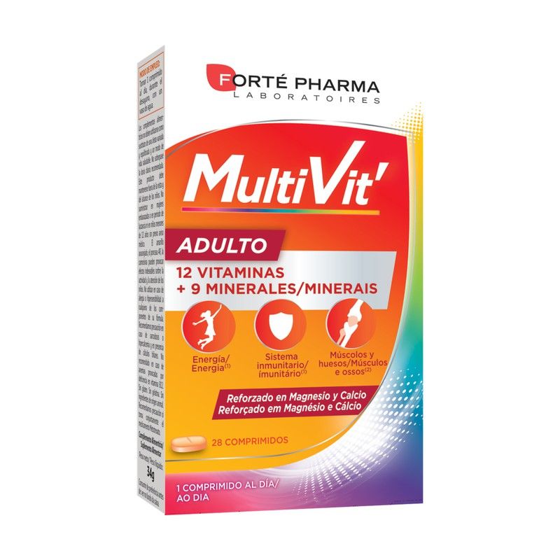 Forté Pharma Energy MultiVit Adulto 28 Comprimidos — Viñamata Group